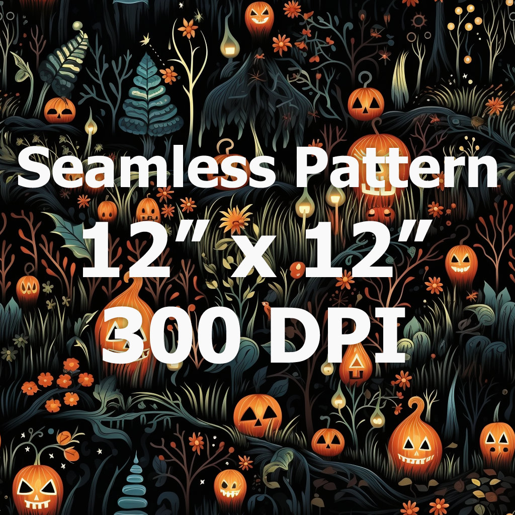 8 Seamless Scary Halloween Patterns. Scary Halloween - Etsy