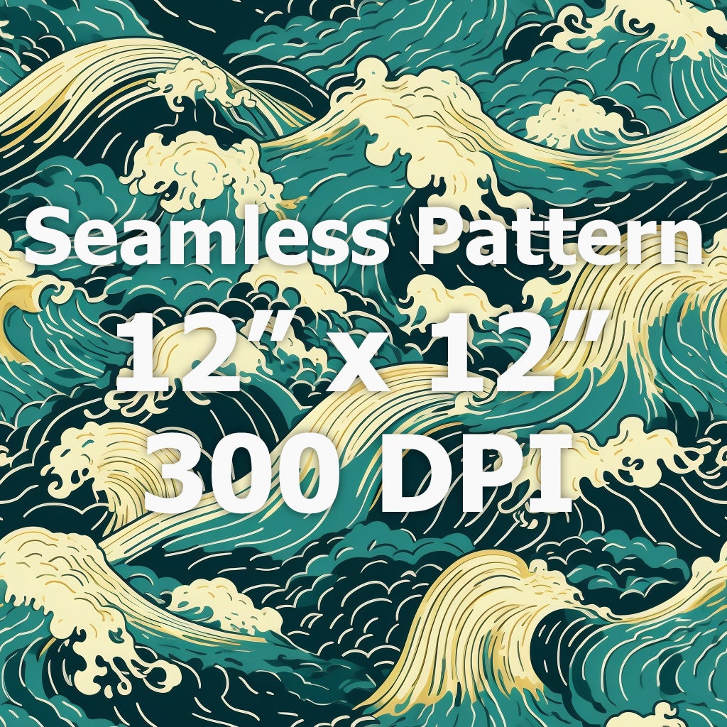 8 Seamless Waves Patterns. Waves Background. Sublimation - Etsy