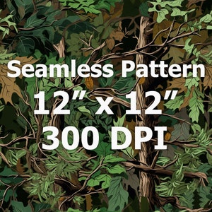 Hunting Camo Pattern: Seamless Camouflage Design (digital Download) - Etsy