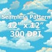 8 Seamless Clouds Patterns. Clouds Background. Sublimation Design. Digital Paper - Etsy