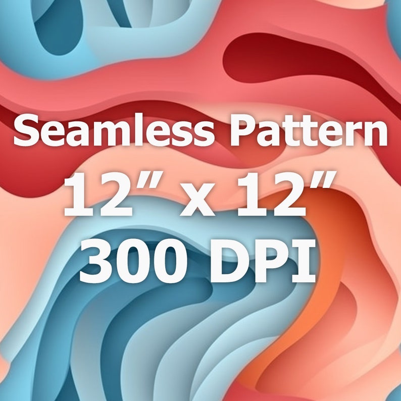 8 Seamless 3D Paper Waves Patterns. 3D Paper Waves Background ...