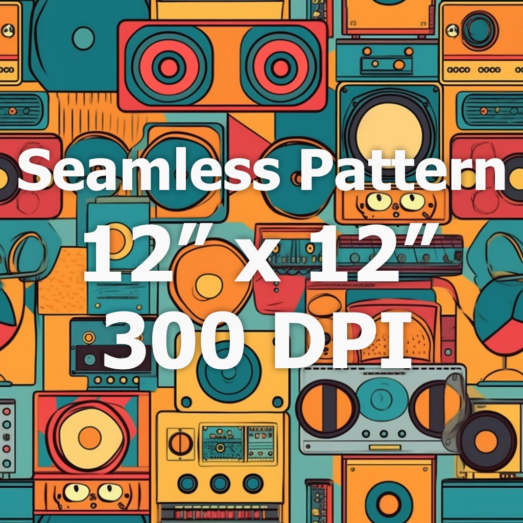8 Seamless Abstract Speakers Patterns. Speakers Background. - Etsy