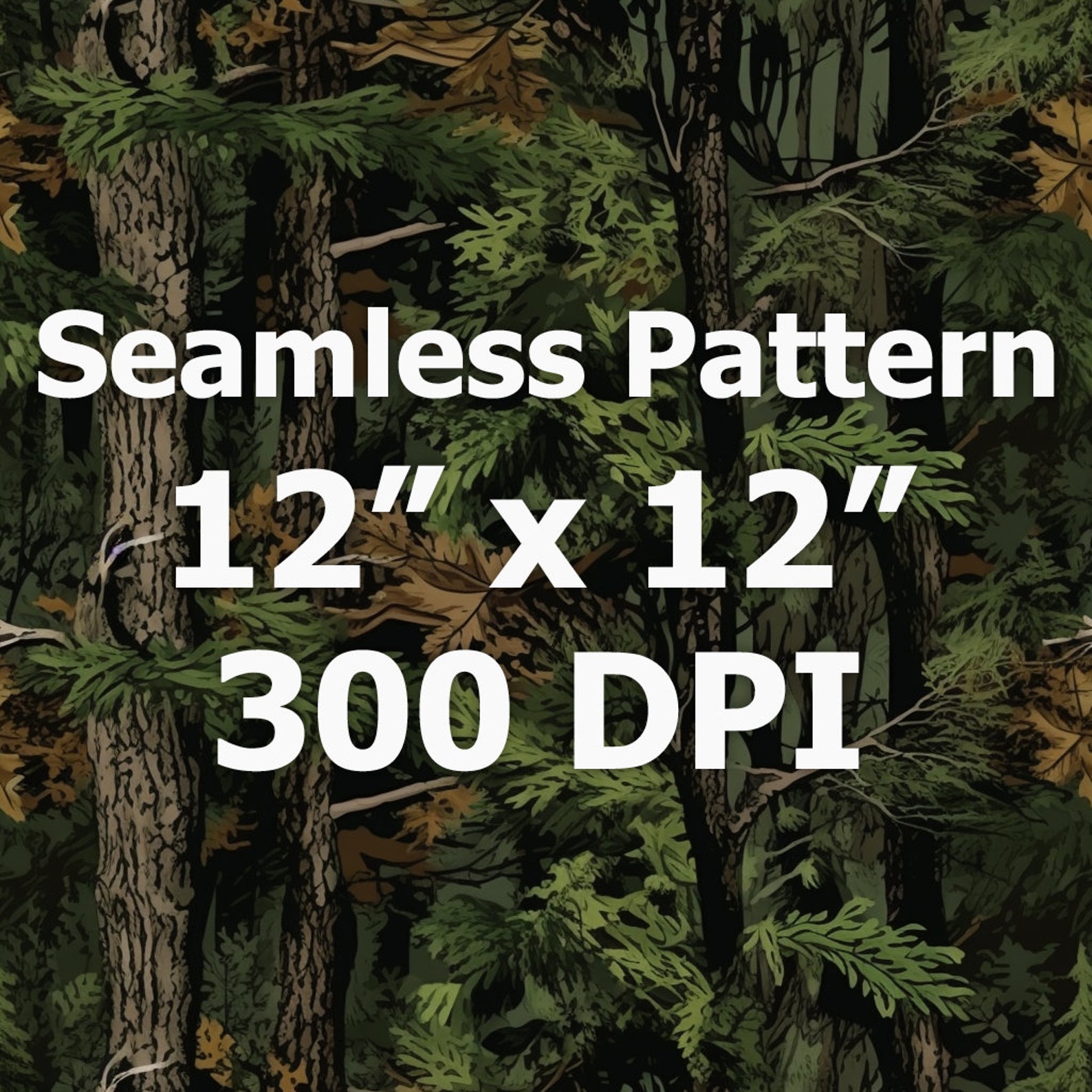 Hunting Camo Pattern: Seamless Camouflage Design (digital Download) - Etsy