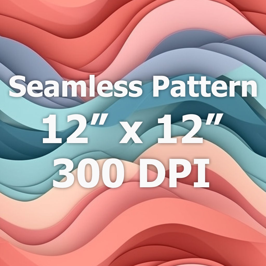 8 Seamless 3D Paper Waves Patterns. 3D Paper Waves Background ...