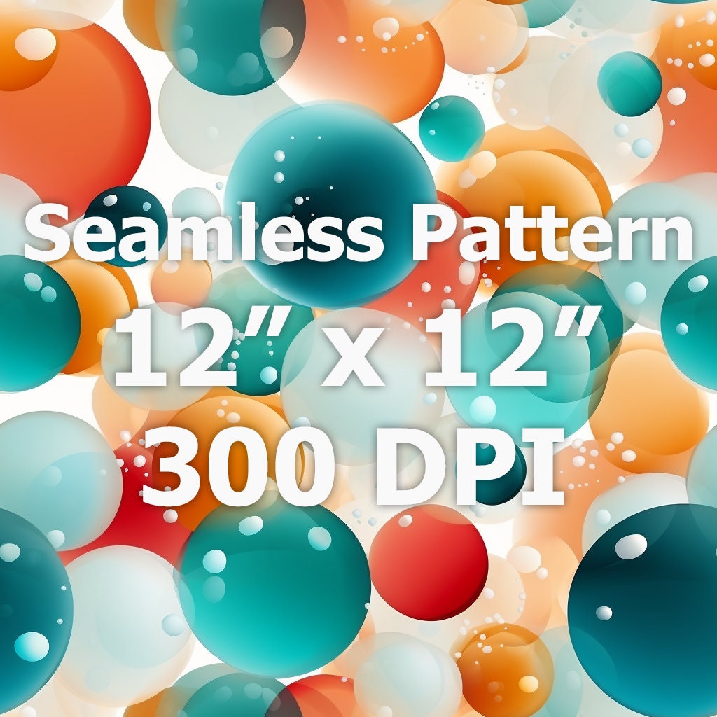 8 Seamless Bubble Patterns. Bubble Background. Bubble Sublimation ...