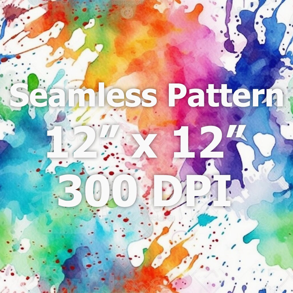 8 Seamless Water Color Splatter Patterns. Water Color Splatter ...