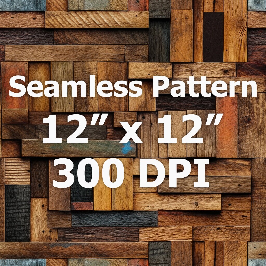 8 Seamless Wood Reclaimed Patterns. Wood Grain Background. Sublimation ...