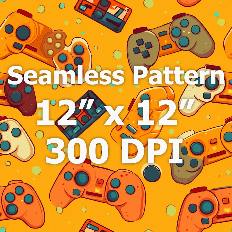 8 Seamless Gaming Controller Patterns. Gaming Controller Background ...