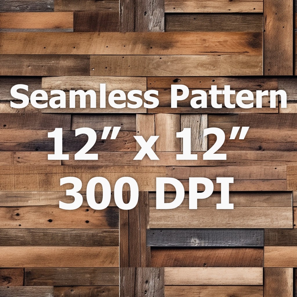 8 Seamless Wood Reclaimed Patterns. Wood Grain Background. Sublimation ...