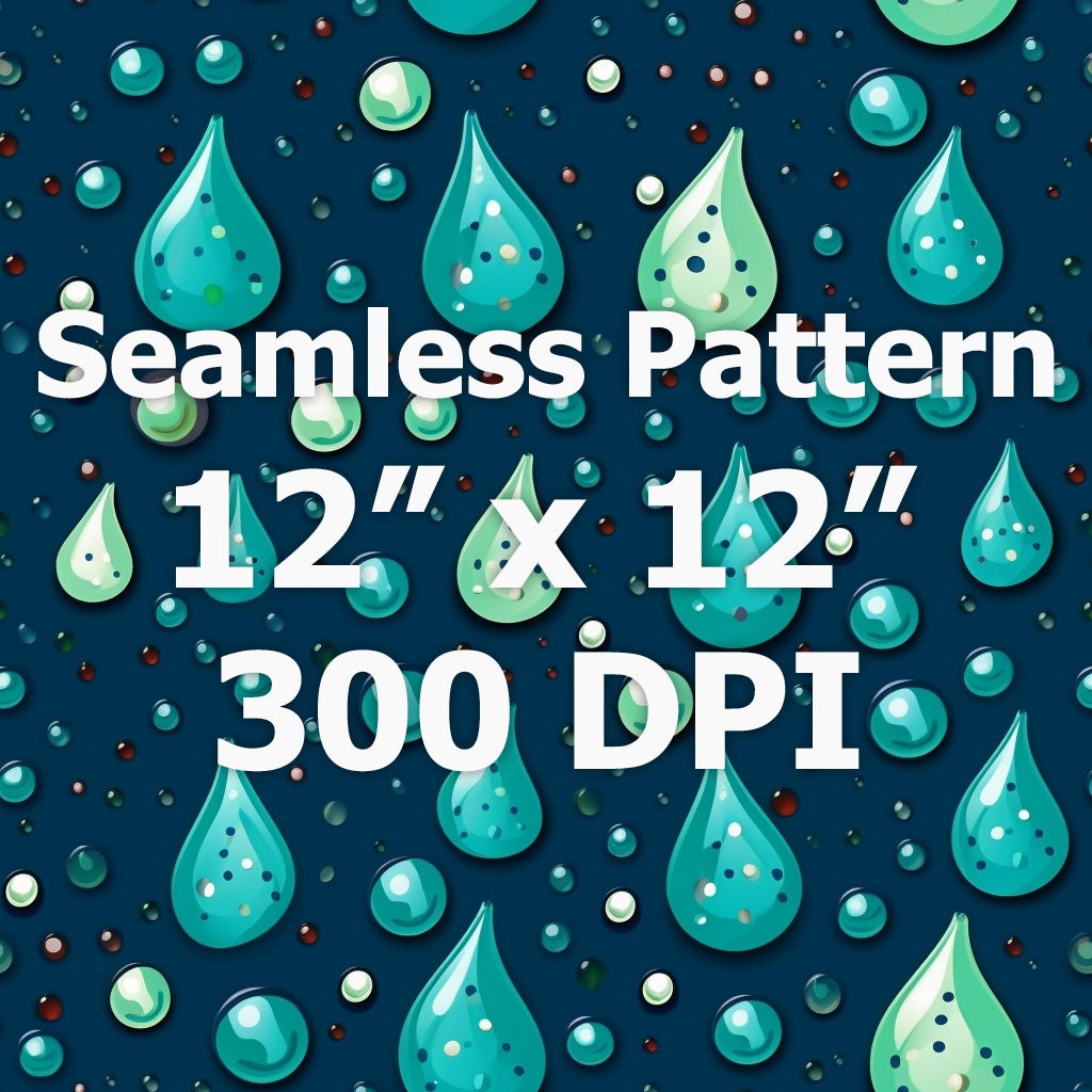8 Seamless Water Droplets Patterns. Water Droplets Background ...