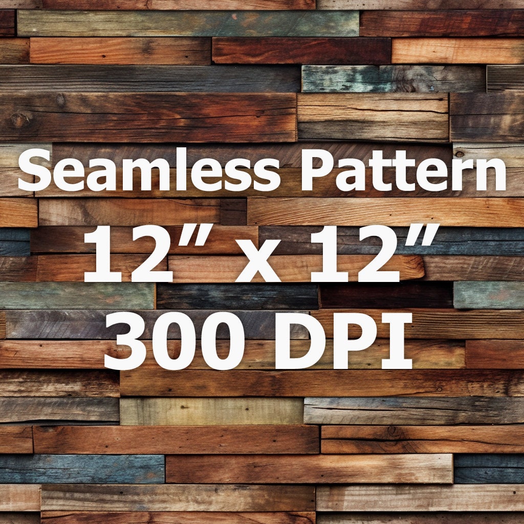 8 Seamless Wood Reclaimed Patterns. Wood Grain Background. Sublimation ...