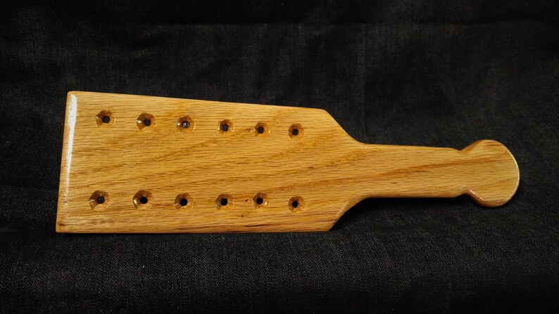 Oak BDSM Spank Paddle Ventilated ADULT - Etsy