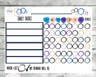 Instant Download Daily Routine Chart - Etsy