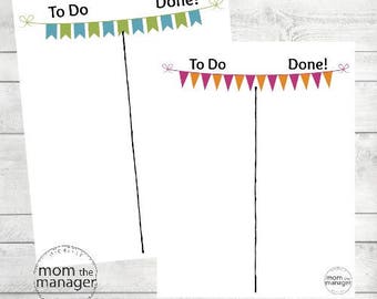 To Do and Done Chart | Etsy