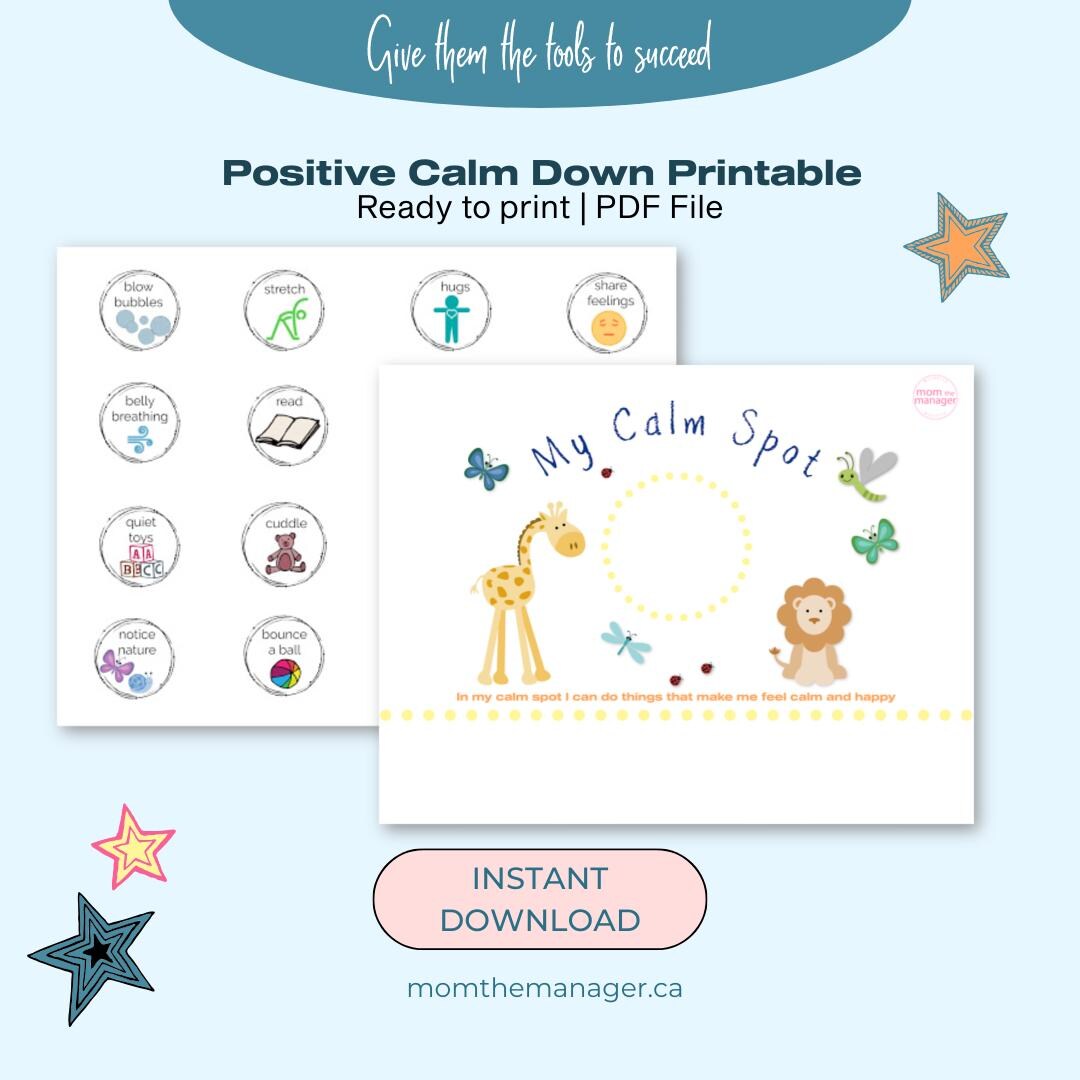 My Calm Spot Positive Coping Strategies to Handle Big Emotions ...