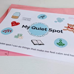 My Quiet Spot One Page Calm Down Big Emotions Chart - Etsy Canada