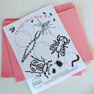 Instant Digital Download Things That Bug Me Worksheet for Kids to Share ...