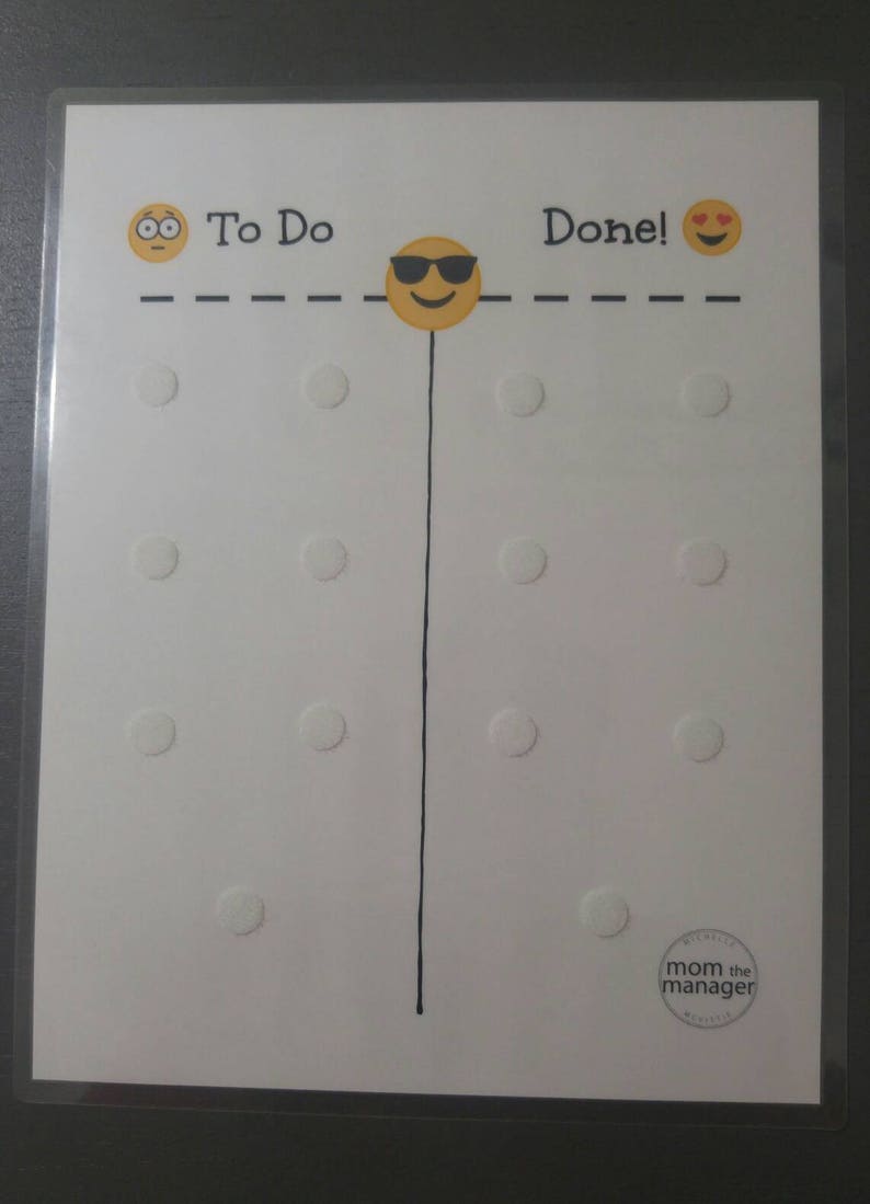 Instant Digital Download to Do and Done: Emoji Chart for Daily Routines ...