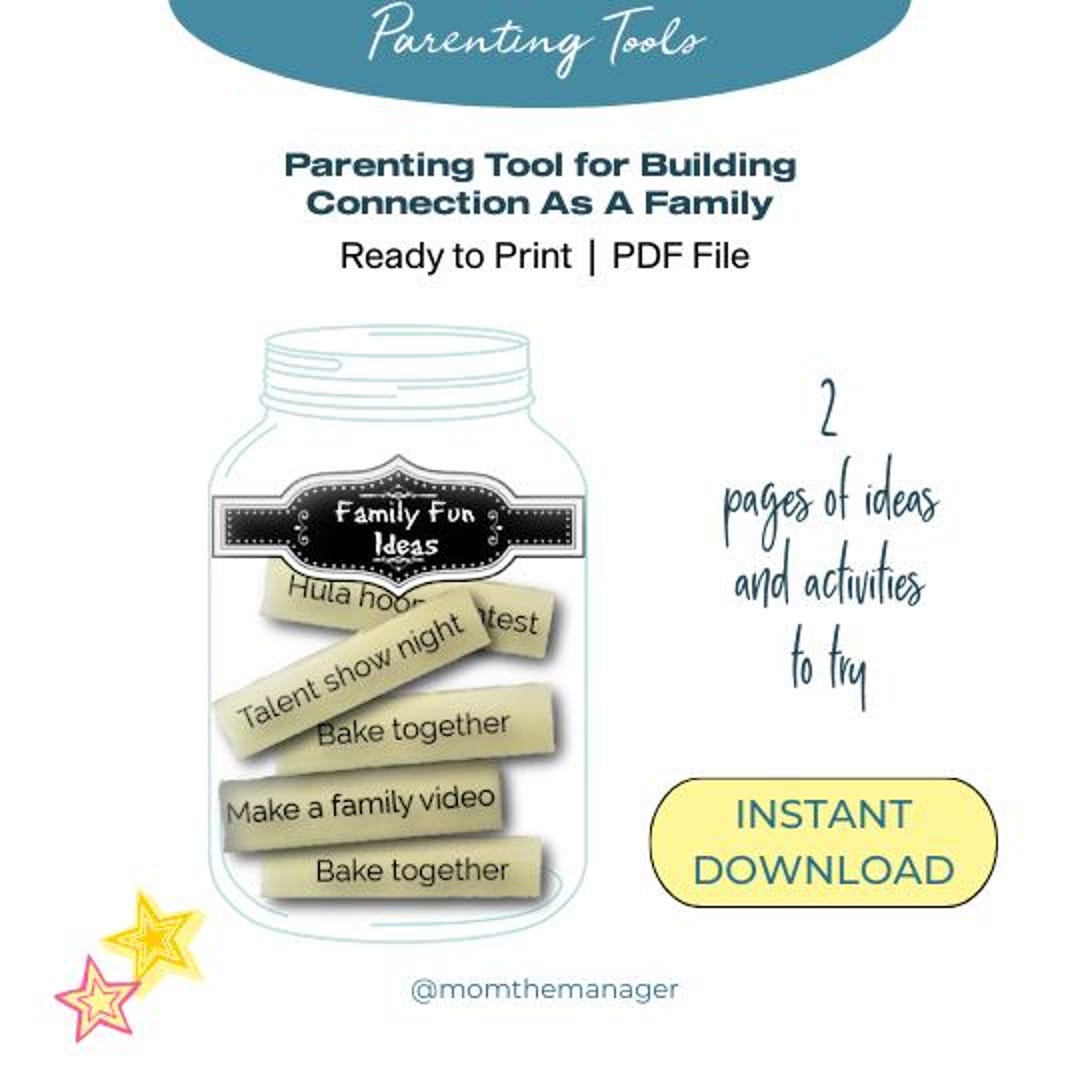 Family Fun Jar Ideas Printable - Etsy