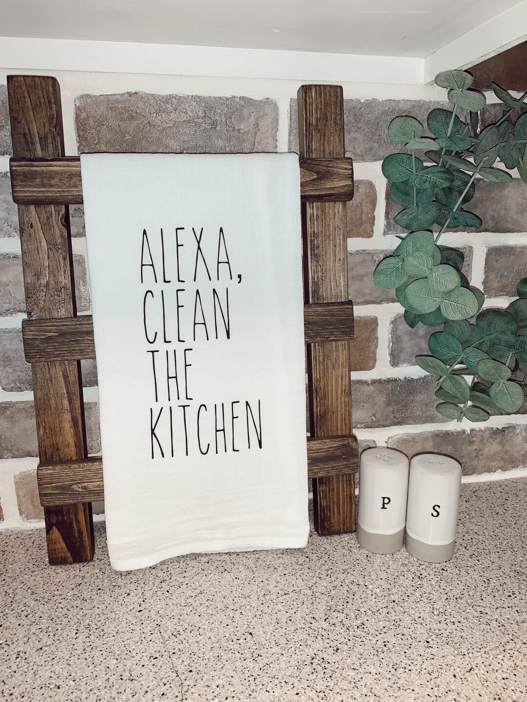 Alexa Clean the Kitchen Tea Towel, Kitchen Farmhouse, Funny Kitchen ...