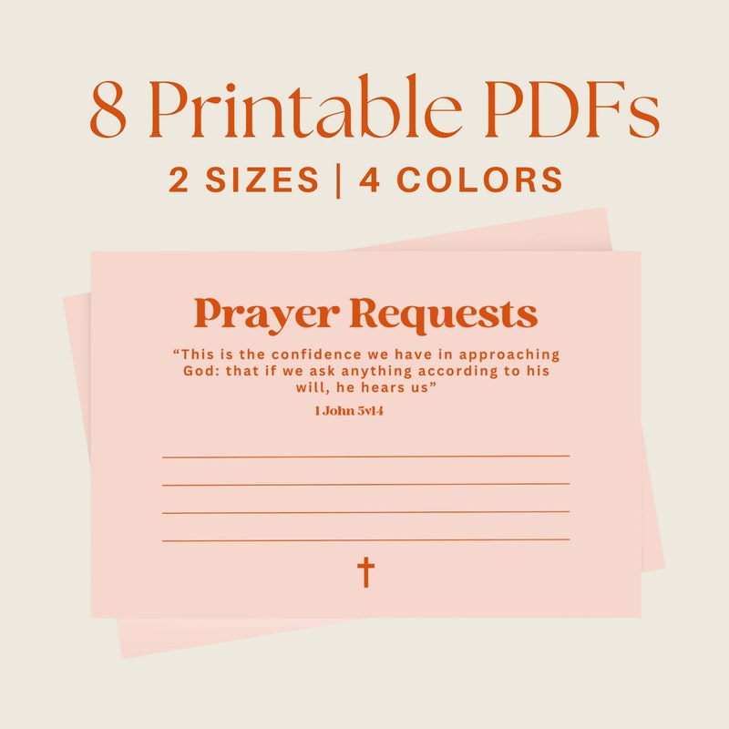 Prayer Request Cards - Etsy