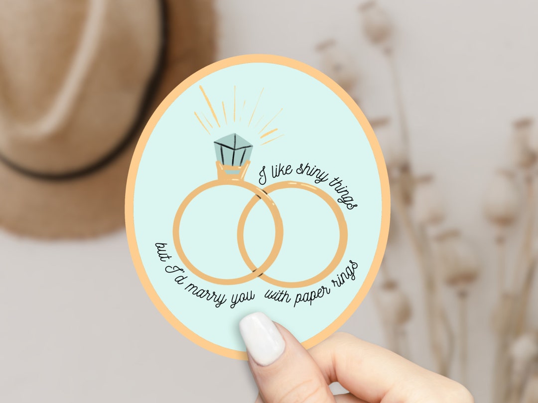 Taylor Paper Rings Song Sticker - Etsy
