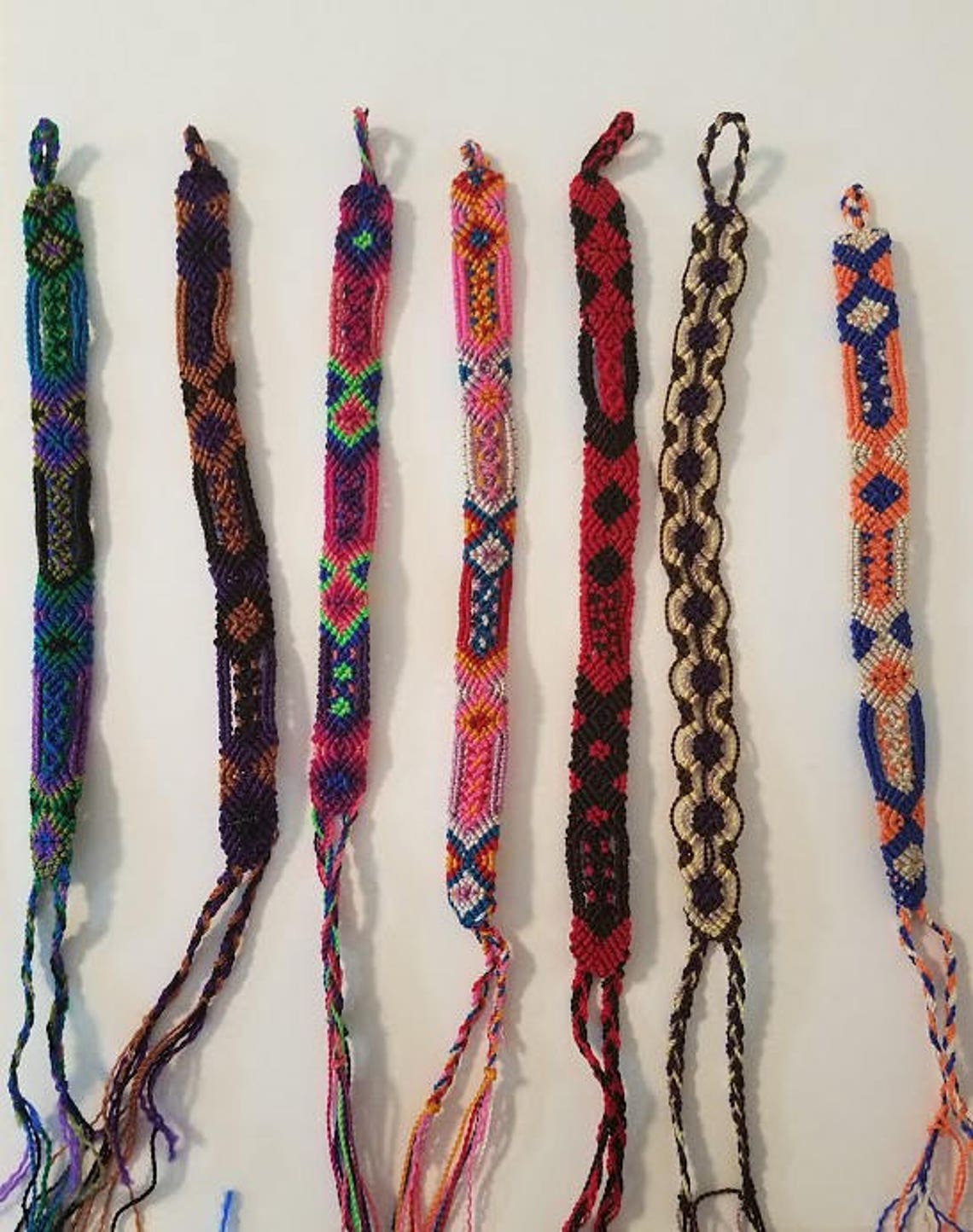 Friendship Bracelet Set Mexican Handwoven Bracelets | Etsy