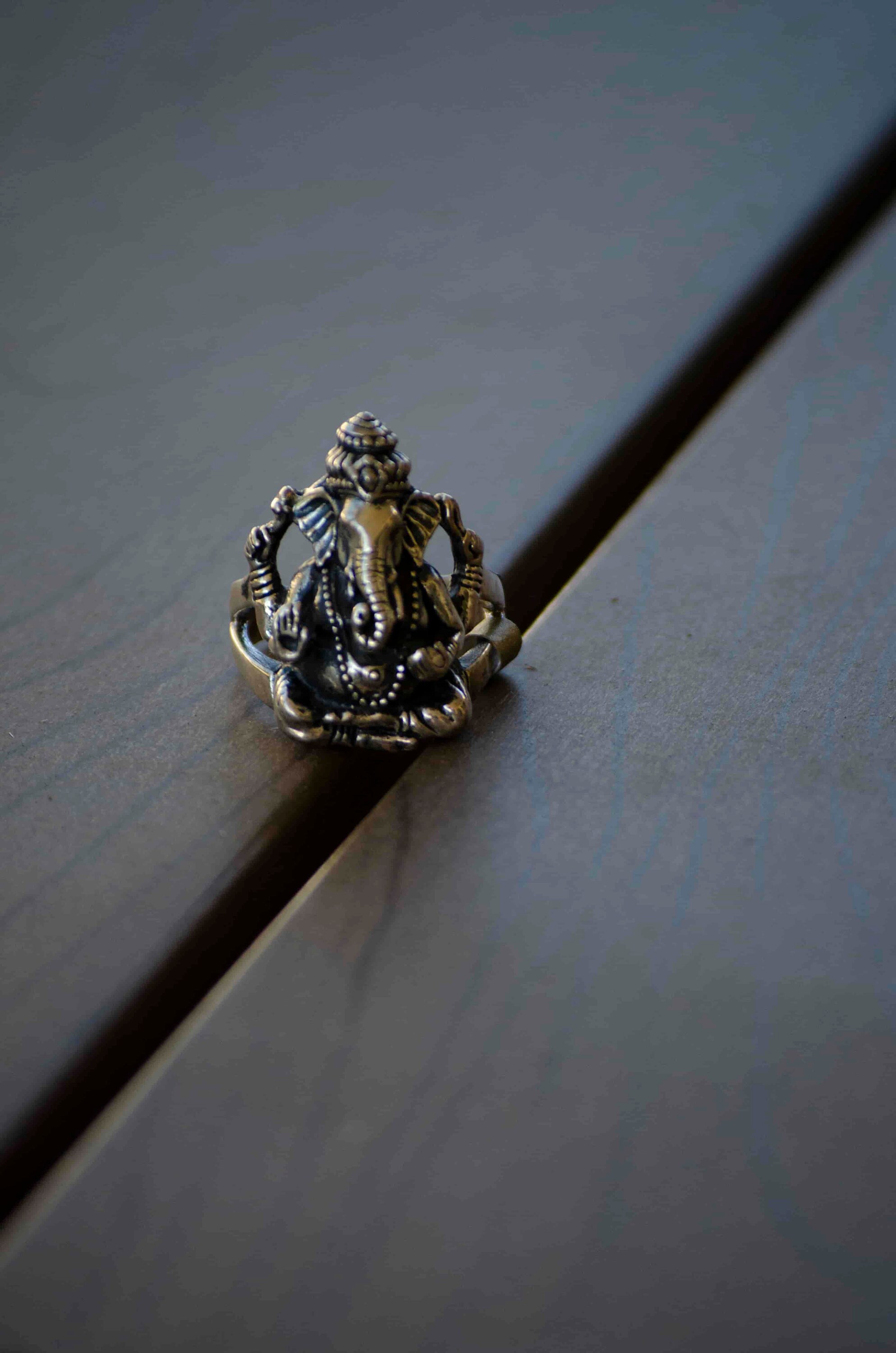 Ganesha Sterling Silver Ring - Etsy
