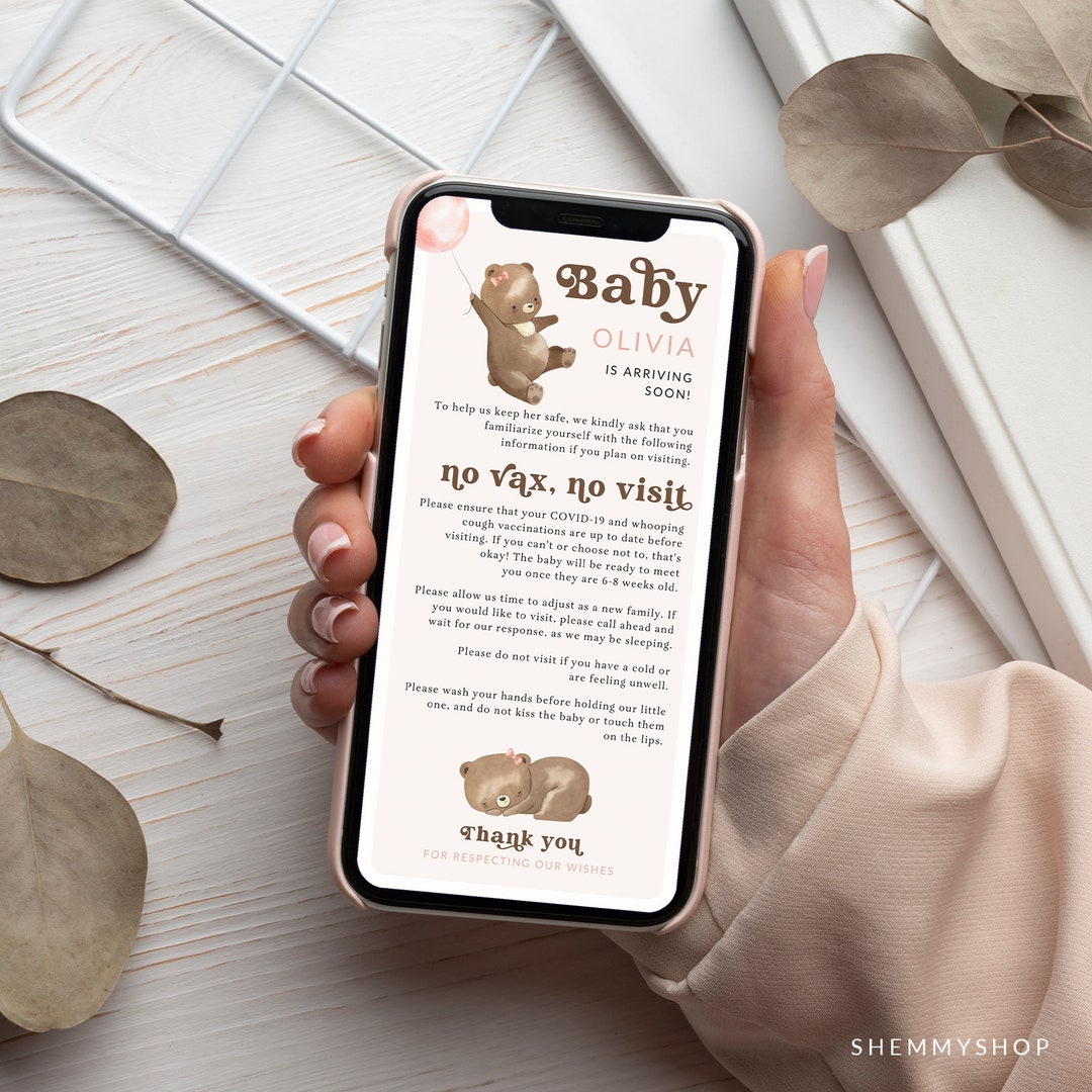 Electronic New Baby Rules for Visitors, Newborn Visitor Information ...