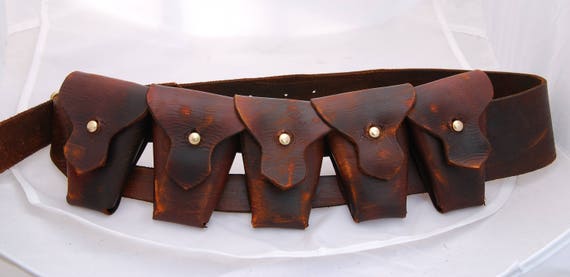 British Leather Bandolier Prop Replica Perfect for Your - Etsy