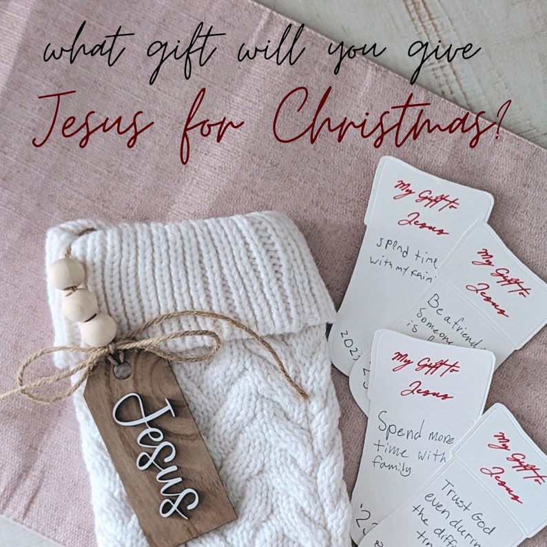 Jesus Stocking, My Gift to Jesus, Jesus Gifts, Jesus Christmas, Christ ...