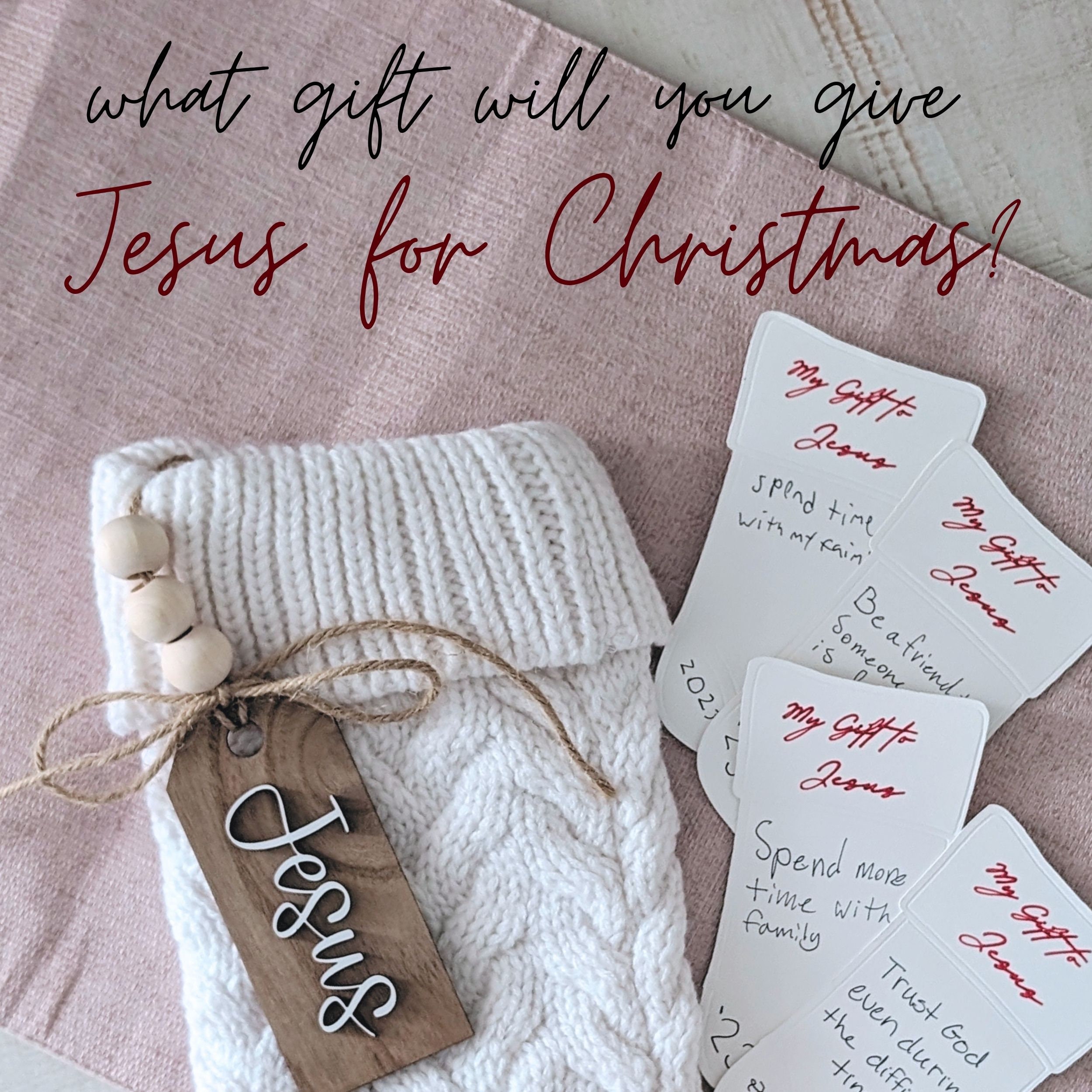 Jesus Stocking, My Gift to Jesus, Jesus Gifts, Jesus Christmas, Christ ...