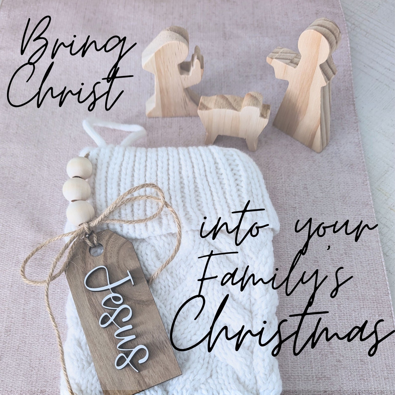 Jesus Stocking, My Gift to Jesus, Jesus Gifts, Jesus Christmas, Christ ...