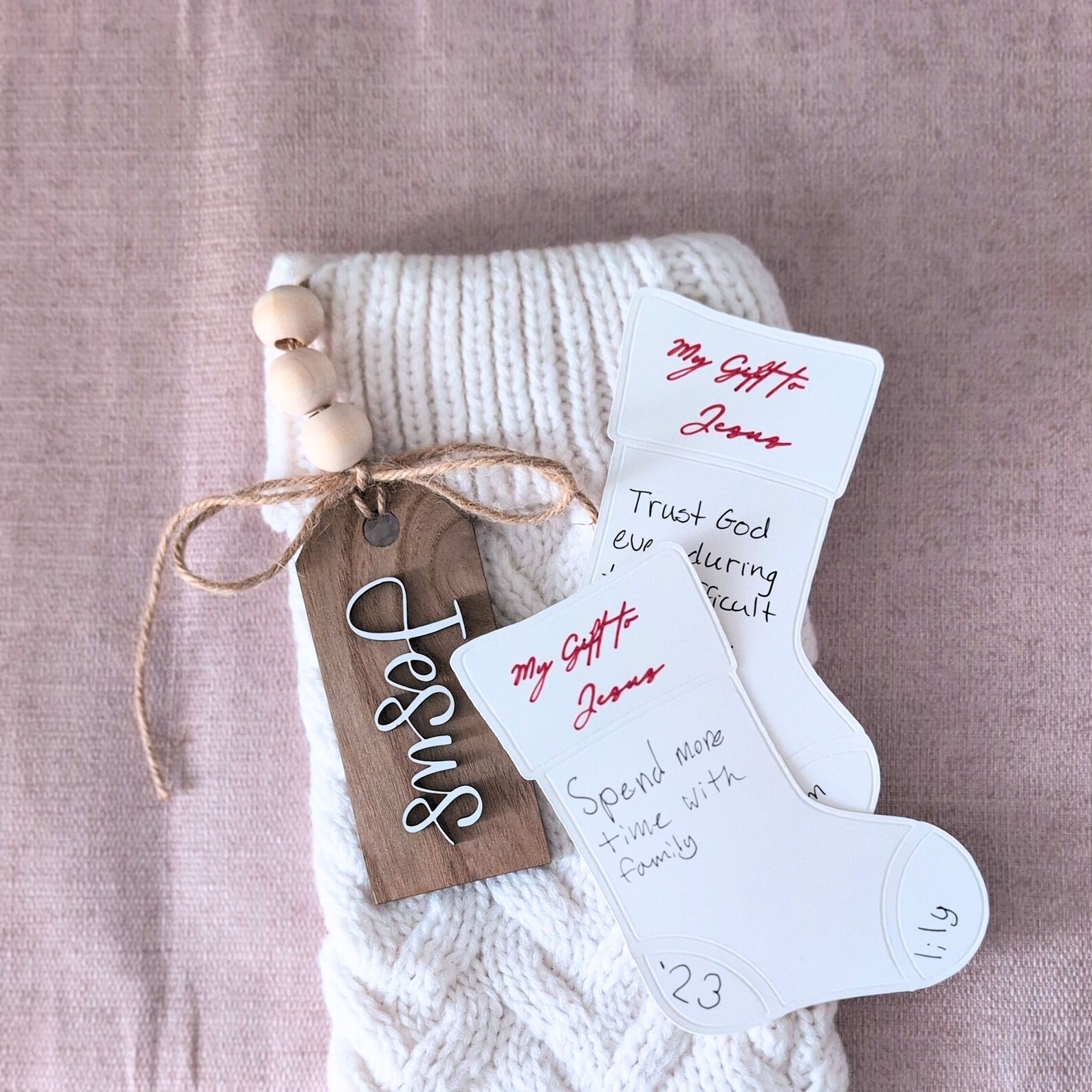 Jesus Stocking, My Gift to Jesus, Jesus Gifts, Jesus Christmas, Christ ...