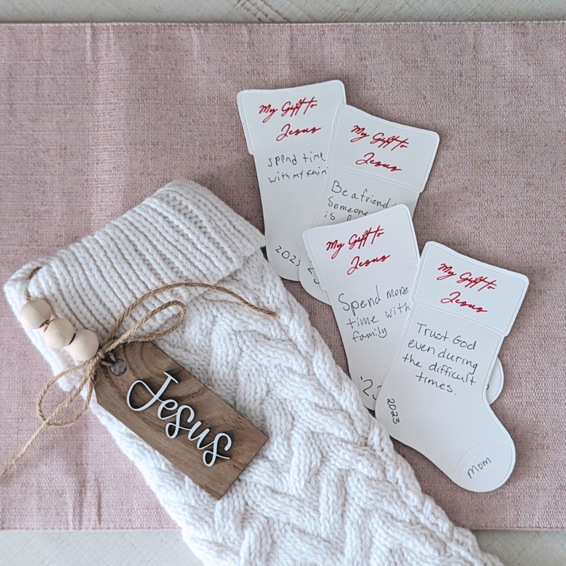 Jesus Stocking, My Gift to Jesus, Jesus Gifts, Jesus Christmas, Christ ...