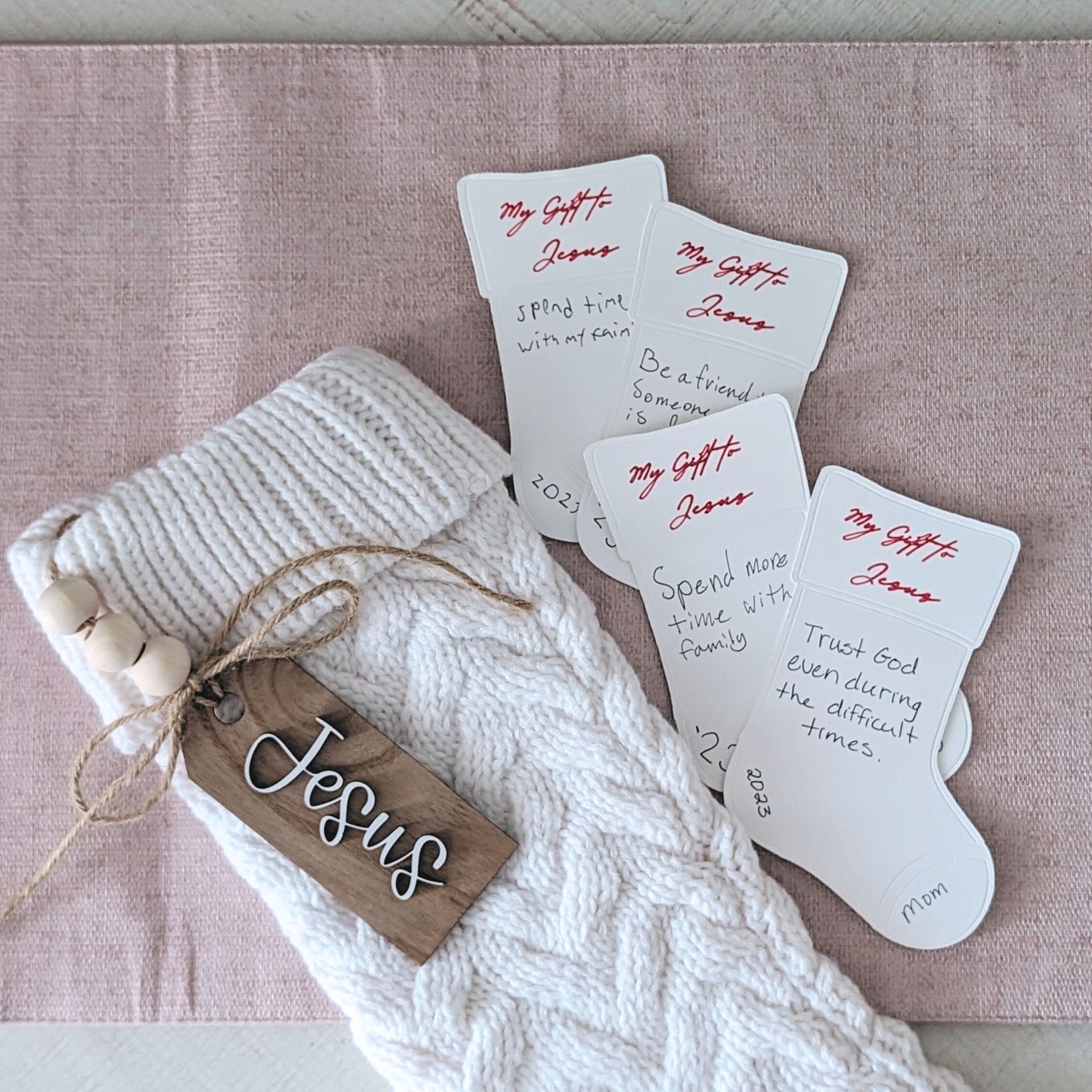 Jesus Stocking, My Gift to Jesus, Jesus Gifts, Jesus Christmas, Christ ...