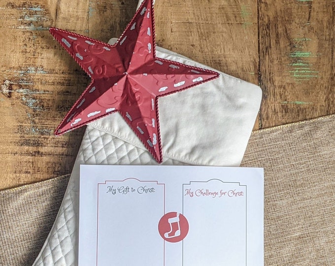 Printable Christmas Tradition, Christ in Christmas, Jesus Stocking ...