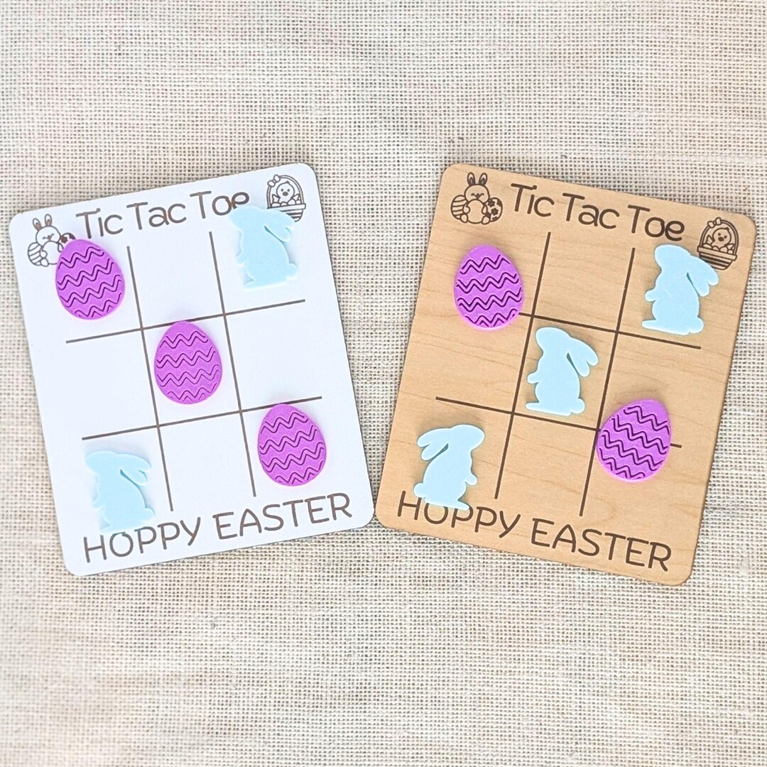 Easter Tic-tac-toe - Easter Gift - Easter Decor - Kids Easter - Easter ...
