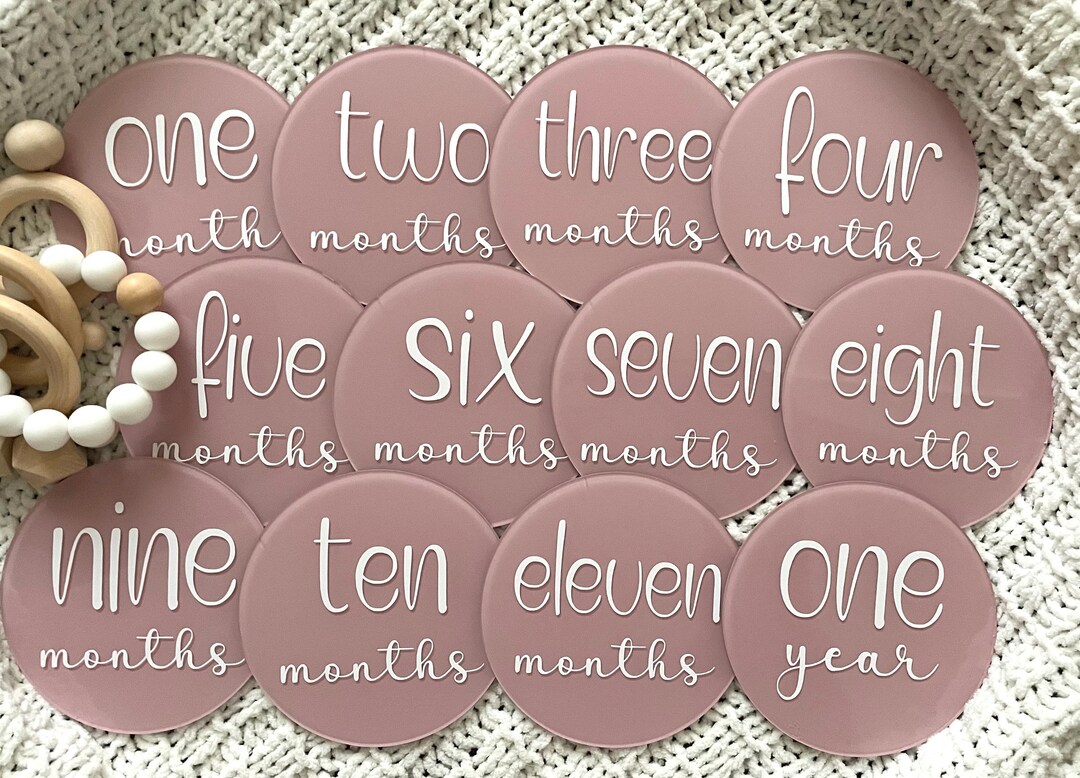 Acrylic Baby Milestones Disc,baby Monthly Milestone Cards,baby Monthly ...
