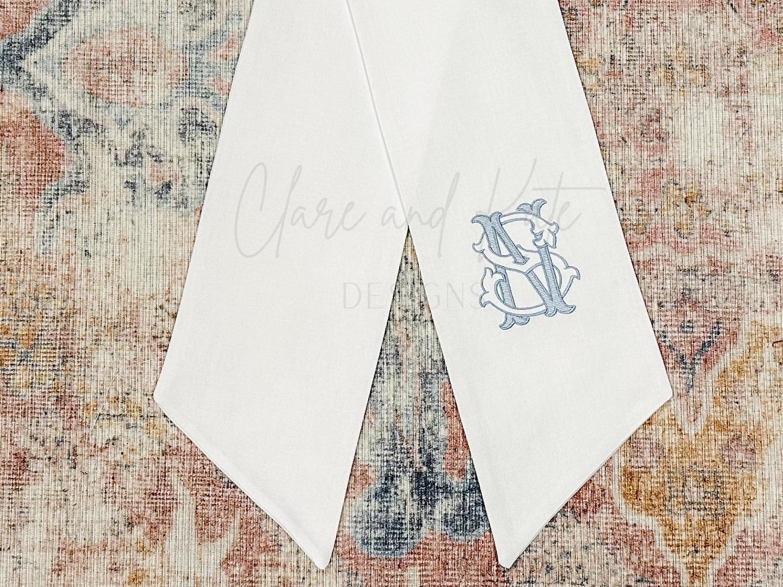 Wedding Wreath Sash, Two Letter Monogram , Intertwined Letter Wreath ...