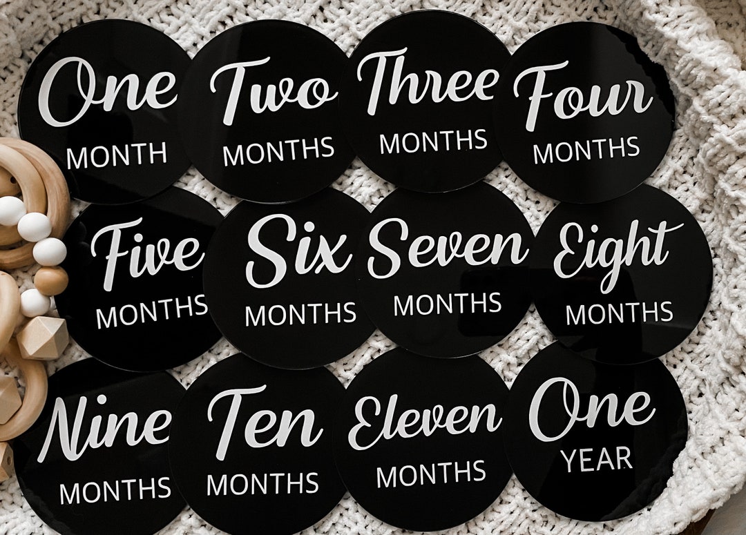 Acrylic Baby Milestones Disc,baby Monthly Milestone Cards,baby Monthly ...