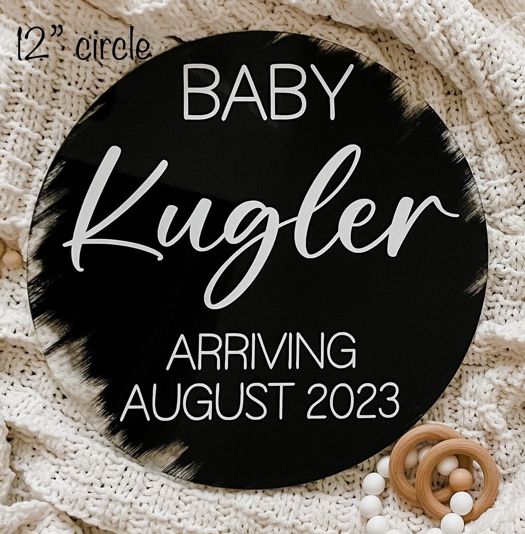 12 Inch Acrylic Pregnancy Announcement,large Pregnancy Announcement ...