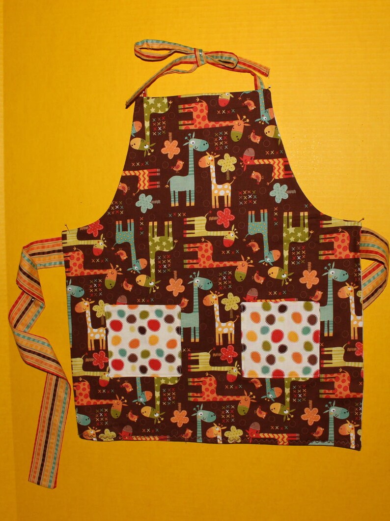 Giraffe, Birds and Trees Kids Apron - Youth Size - Etsy