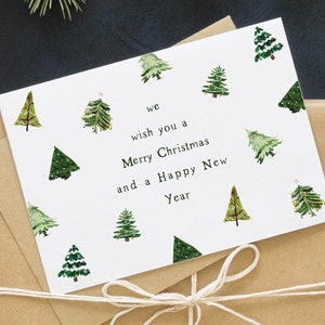 Printable Christmas Tree Holiday Card, Printable Christmas Card ...