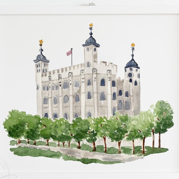Tower of London Watercolor - Etsy