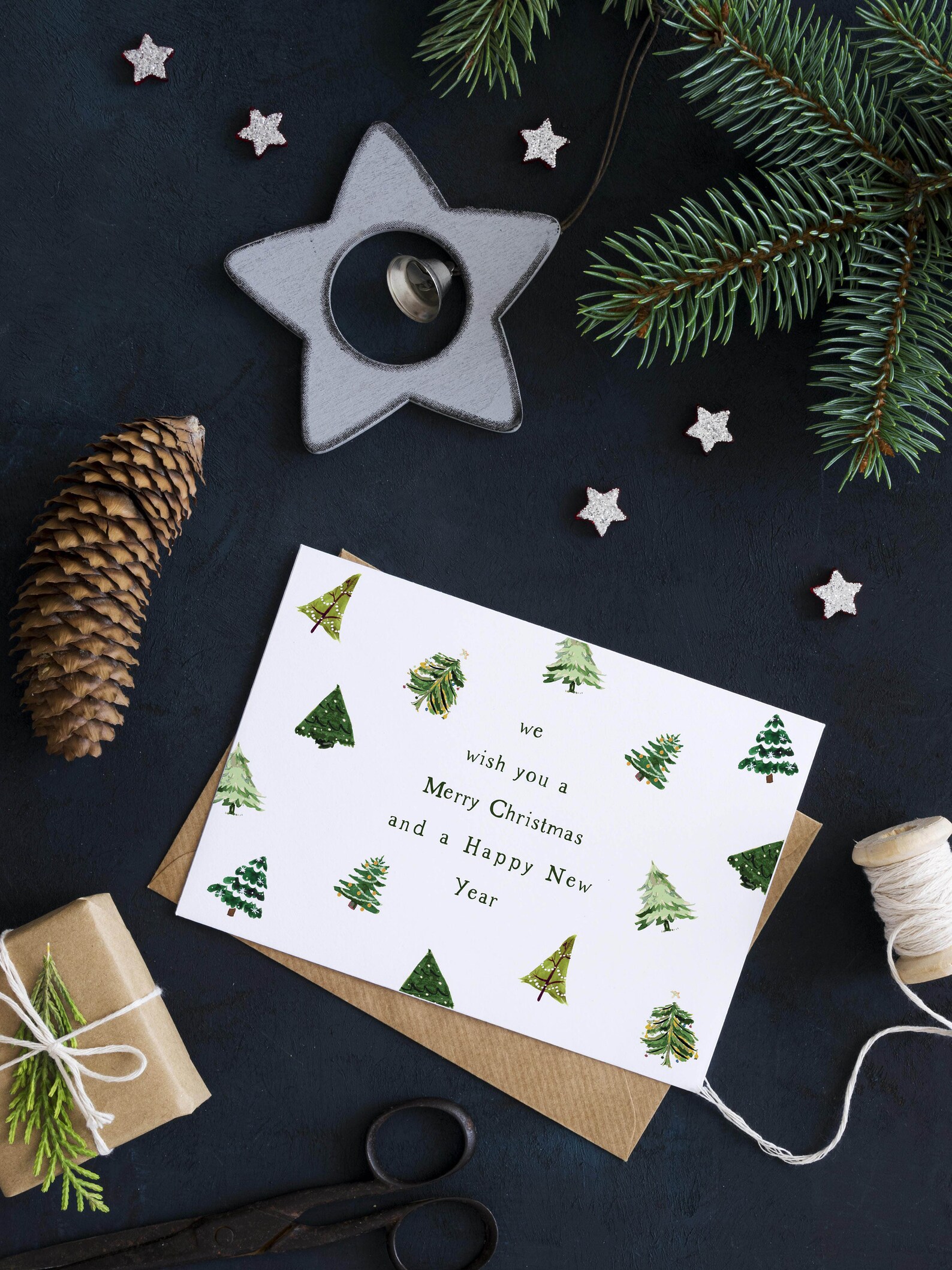 Printable Christmas Tree Holiday Card Printable Christmas - Etsy