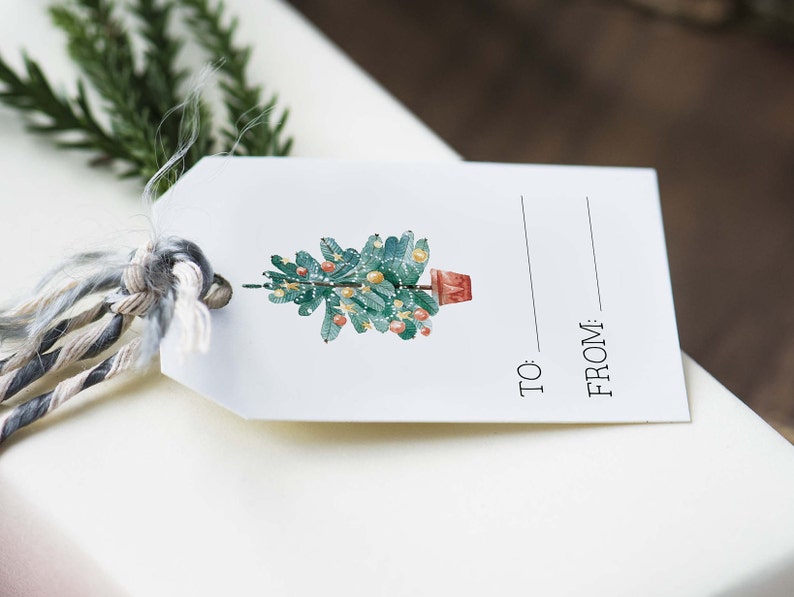 Printable Christmas Tree Gift Tags Christmas Gift Tags - Etsy