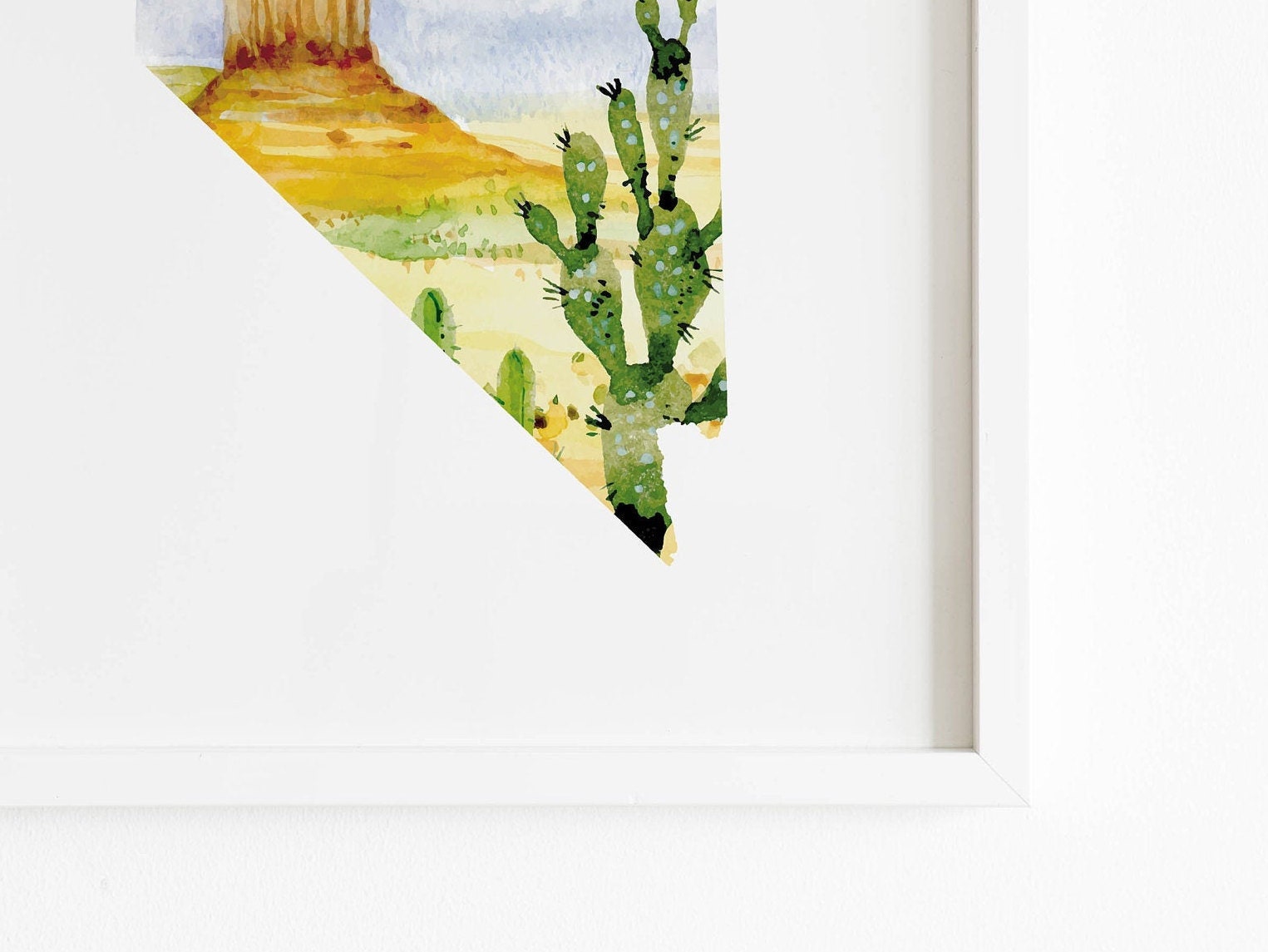 Nevada State Art Watercolor Print Nevada Watercolor Painting | Etsy