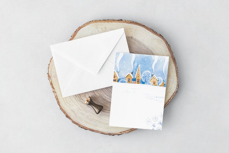 Printable Blank Holiday Cards Blank Christmas Cards - Etsy