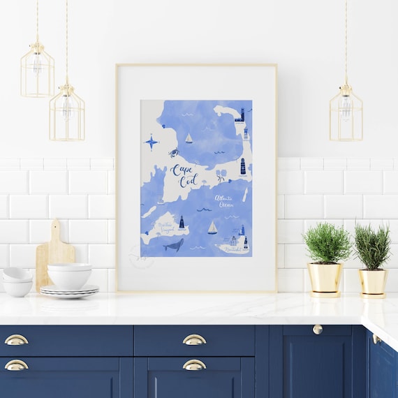 Marthas Vineyard Lighthouses Map